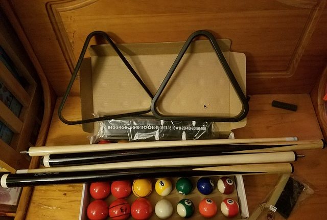 Snooker Equipment - Table, balls and cues